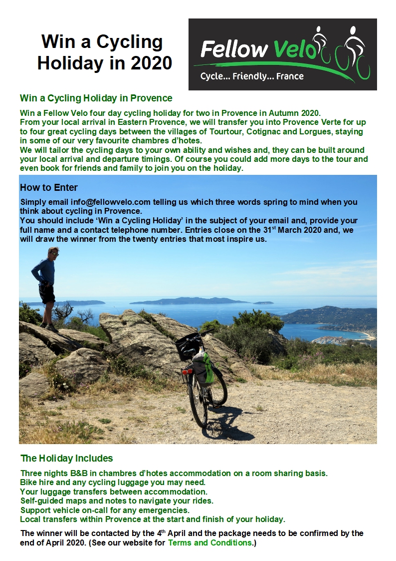 Win a Cycling Holiday - Fellow Velo